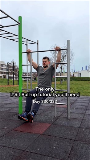 Nico // calisthenics on Instagram: "The L-sit Pull-up — what you need to know🔥 ➡️ It’s about core control + the right pulling angle Progressions👇 1️⃣ Active hang leg raises → build core tension while keeping the shoulders active 2️⃣ Lean back + knees to chest → learn the backward pulling angle 3️⃣ Knee to chest pull-ups → connect core compression with the pull 4️⃣ L-sit to tuck front lever → full-body control and lat engagement Master these steps and the L-sit pull-up will start to feel natura