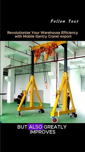 our mobile gantry cranes - perfect for factories, warehouses and construction sites!