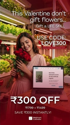 Best Valentine Gift ❤️ 12–15 Feb SALE ❤️ Gift a Life Skill | ₹300 OFF LOVE300 🌱