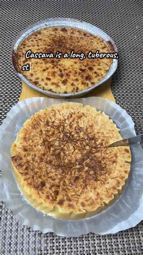 Easy cassava cake recipe with coconut milk