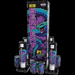 5" NEON SERPENT SHELLS - Sky King Fireworks