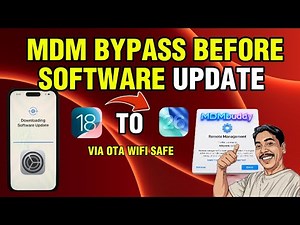 MDM BYPASS! Now Safe to Update iOS 18 to 26 Via OTA Wifi – 100% Working & Tested .