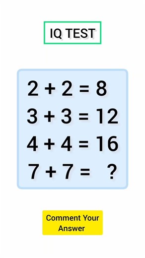 Maths Quiz Challenge 7 + 7 = ❓ | Boost your iq 🧠 level | @Learn_with_Shahinur | #shorts #quiz #iq |