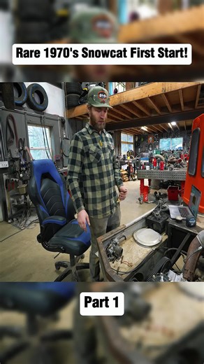 Rare 1970's Snowcat First Start! (1)