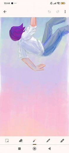 drawing using the drawing function in a note app