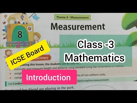 Class - 3/ Maths/Chapter -8/Measurement / ICSE Board / Introduction / ‎⁨‪@joyoflearningwithmadhu7021‬