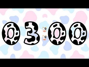 3 Minute Pastel Cow Themed Timer