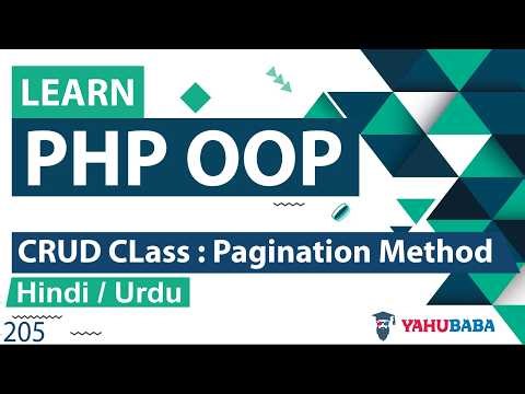 PHP CRUD Class Pagination Method Tutorial in Hindi / Urdu