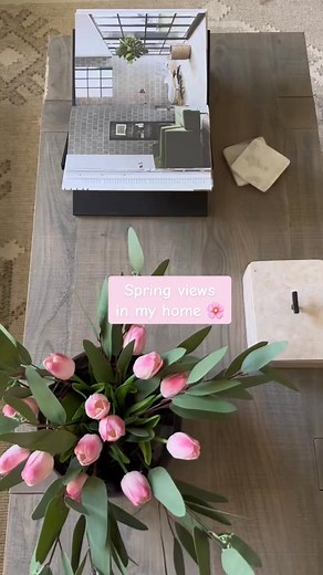 Spring is one of my favorite seasons to decorate for 🫶🏼 #springdecor #homedecor #neutralhomedecor #neutralhome #homedecortiktok | Bailey Floyd