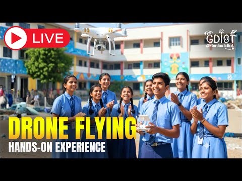 LIVE: Gdiot’s Drone Flying Hands-on Experience at SVM , Buldhana |