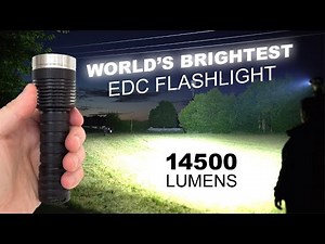 2022's Brightest EDC Flashlight!!! NIGHTWATCH Incredible 14500 lumens! 3 x SFN55.2 LED's "MY EYES!"