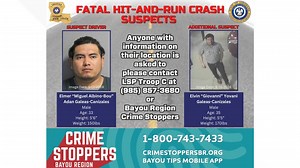 3 people arrested for allegedly helping a driver escape following a fatal hit-and-run in Terrebonne Parish, LSP said