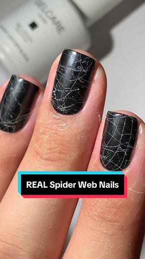 Realistic Spider Web Nail Art Tutorial