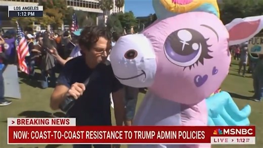 "You know a rally is truly serious when people dress up as inflatable unicorns." | Ben Shapiro