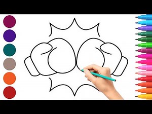 How to Draw a Boxing Glove | Easy Step-by-Step Tutorial for kids