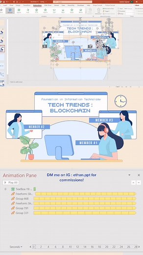 Here’s some of the scenes I animated using powerpoint from a recent commission! #learnontiktok #tiktokskwela #powerpoint #art