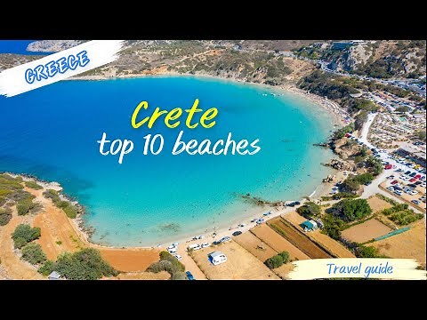 Top 10 Beaches in Crete from Above 4K Drone Video