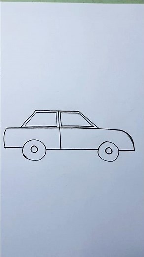 Car drawing technique | How to draw a simple car |