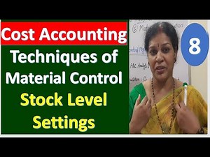 Techniques of Material Control - Stock Level Settings Video Lecture | Commerce and Accountancy Optional Notes for UPSC