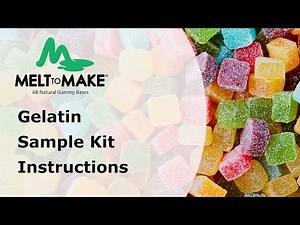How to Make Gelatin Gummies with a Melt-to-Make™ Gelatin Sample Kit