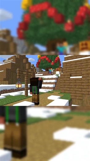 Jesse meet steve in snow biome ( Merry Christmas ) [ my first minecraft animation ]