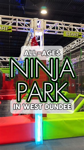 Natalie | Chicago + Suburbs Family Fun on Instagram: "🦍We finally had a chance to check out Adrenaline Monkey and now I get the hype - this place is great for families looking to burn some winter energy! They had a lot of equipment I’ve never seen except on American Ninja Warrior but don’t let scare you, this place is kid-friendly. ➡️What to expect: a huge aerial ninja course, obstacle courses, rock climbing with an airbag, warped walls, & vertical ninja challenges. There’s also a Wee Warrior a