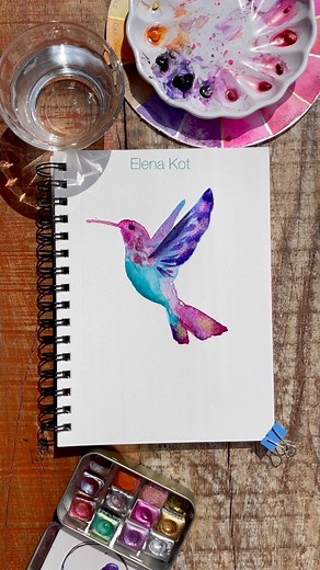 2.2M views · 54K reactions | Color flow ♥️ #creaconelbuho #acrylicink #watercolortutorial #watercolorsketch #acuarelasobrepapel #acuarelaart | Crea con el búho | Facebook