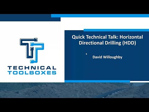 Introduction to Horizontal Directional Drilling with David Willoughby and Technical Toolboxes