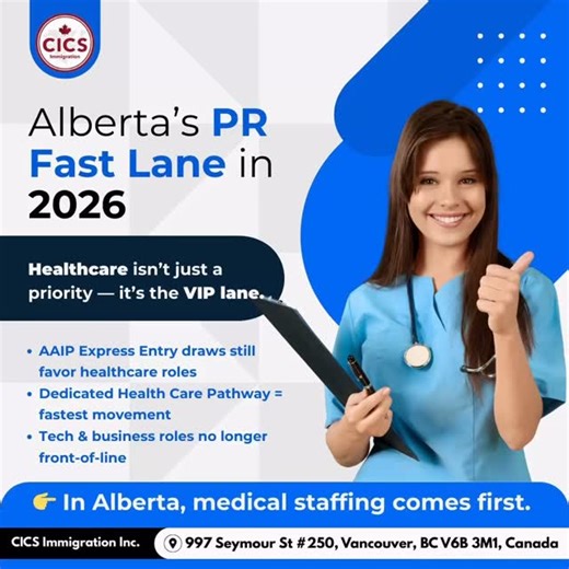 🏥 Alberta’s immigration strategy for 2026 is sending a clear signal: healthcare comes first. While Alberta has not published exact sector-wise allocation numbers, the Alberta Advantage Immigration Program (AAIP) continues to run specialized draws under the Dedicated Health Care Pathway, making it the most reliable fast-track within the AAIP Express Entry stream. This pattern shows a deliberate pivot — general tech and business profiles are no longer prioritized, while healthcare professionals w