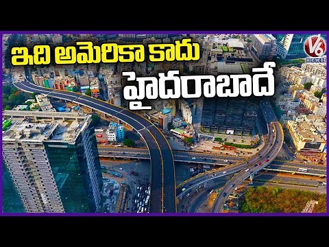 Hyderabad Look Like America | PJR Flyover Drone Visuals | V6 News