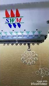 Embroidery machine working with boring