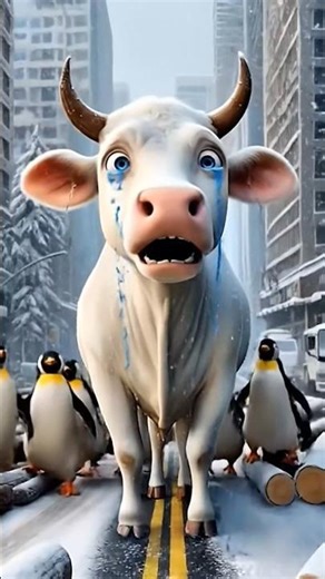 Hard Working Cow || TDR || #animals #cow #aivideo #shorts