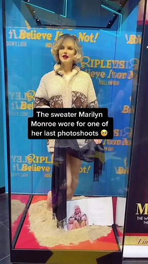 Marilyn Monroe Last Photoshoot Sweater Relic at Ripley's Believe It or Not