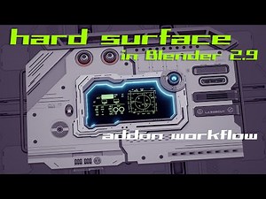 HARD SURFACE addon workflow in Blender 2.9 - timelapse with HARD OPS, BOXCUTTER and DECAL MACHINE