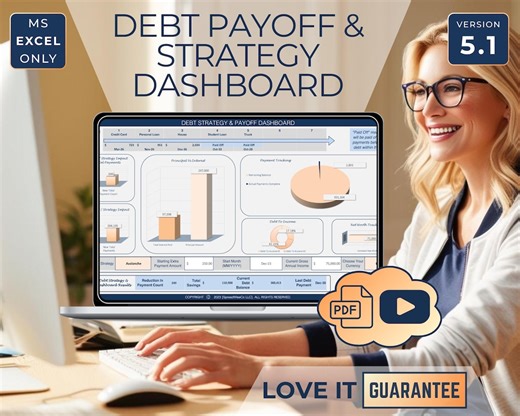 Premium Debt Payoff Spreadsheet Excel, Debt Tracker, Debt Snowball Calculator, Debt Freedom Planner, Financial Planner, Student Loan Tracker - Etsy