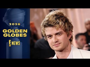 Joe Keery Debuts Bleach Blonde Hair Transformation | Golden Globes 2026
