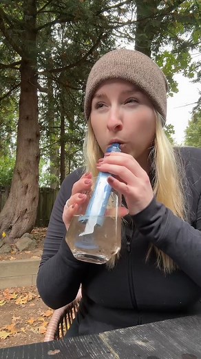 1.2K views | How much do we trust our Peak Series water filter straws? A LOT. Our straws remove bacteria, parasites, microplastics, silt, and sand, so you can drink with confidence outdoors or in an emergency (or even share a glass with Fido!). @amanda_wanders | LifeStraw | Facebook