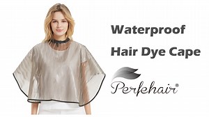 Watch Short Makeup Comb Out Cape Bib, Hair Dye Waterproof Capes on Amazon Live