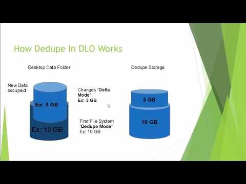 deduplication backup in DLO | Symantec Desktop and Laptop Options | Video 5