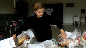 12-year-old boy starts ‘amazing’ online effort to help Calgary Food Bank