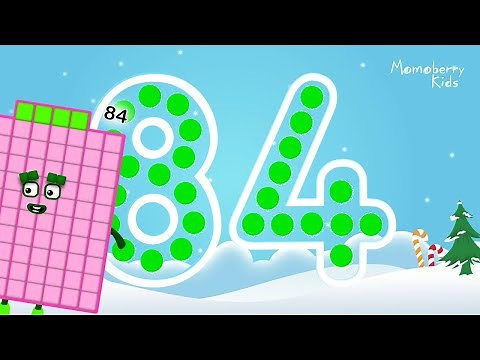 Numberblocks 84 Magic Run Special Christmas - Numberblocks Adventure | Number Counting Go Snowy