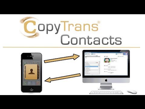 Sauvegardez/Créez vos contacts iPhone sur votre ordinateur avec CopyTrans Contacts !