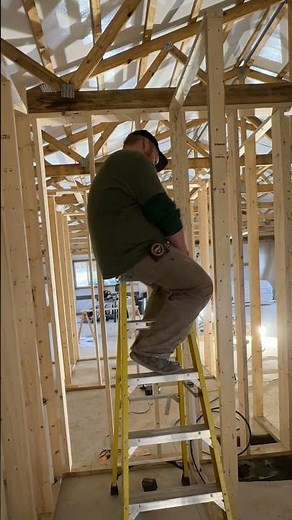 Framing a shower wall! #construction