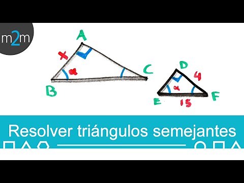 Como resolver TRIÁNGULOS SEMEJANTES │Teorema de Pitágoras