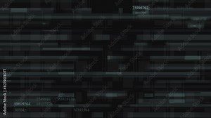 No signal for malfunction on modern dashboard ot tv monitor. Computer generated loopable effect Stock Video