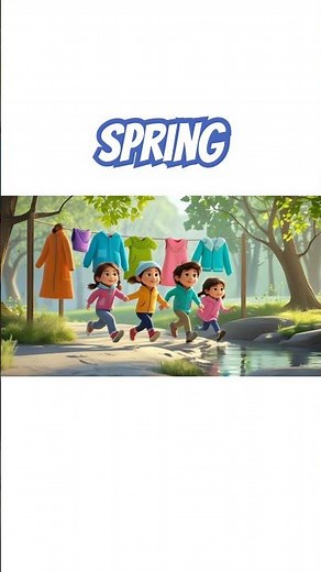 Goodbye Winter, Hello Spring ❄️🌸 | Fun Seasonal Song for Kids#spring #song #nurseryrhymes #kidstime