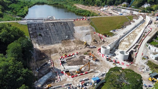 Toddbrook Reservoir repairs near completion