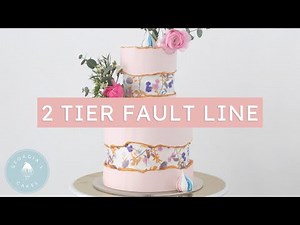 2 Tier Fault Line Cake with Edible Paper! | Georgia's Cakes