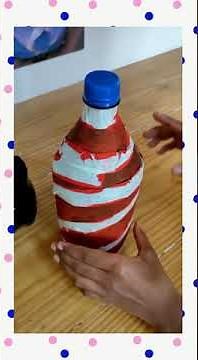 Best out of waste how to make a dustbin with plastic bottle