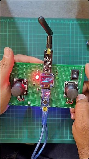 Arduino Nano RC Transmitter System Using nRF24L01+ with Joysticks Display#controller #rcplane #rccar